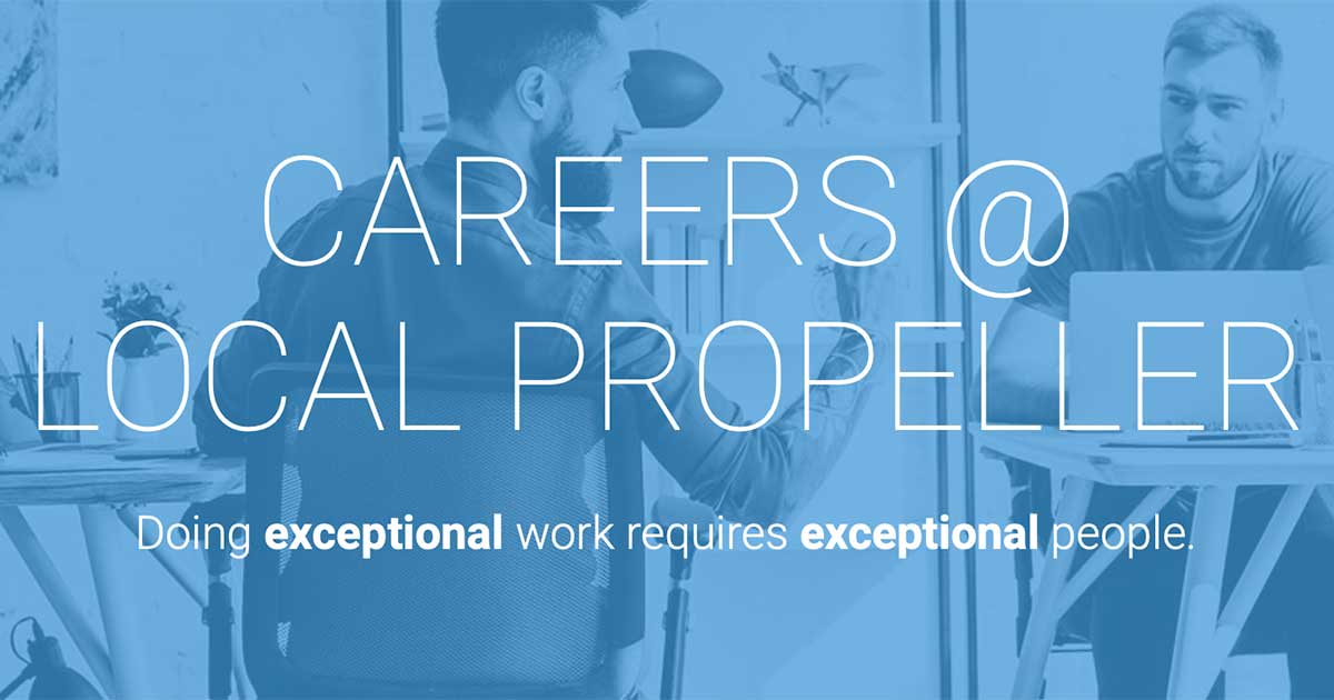 Careers at Local Propeller - Web Design & Online Marketing Specialists